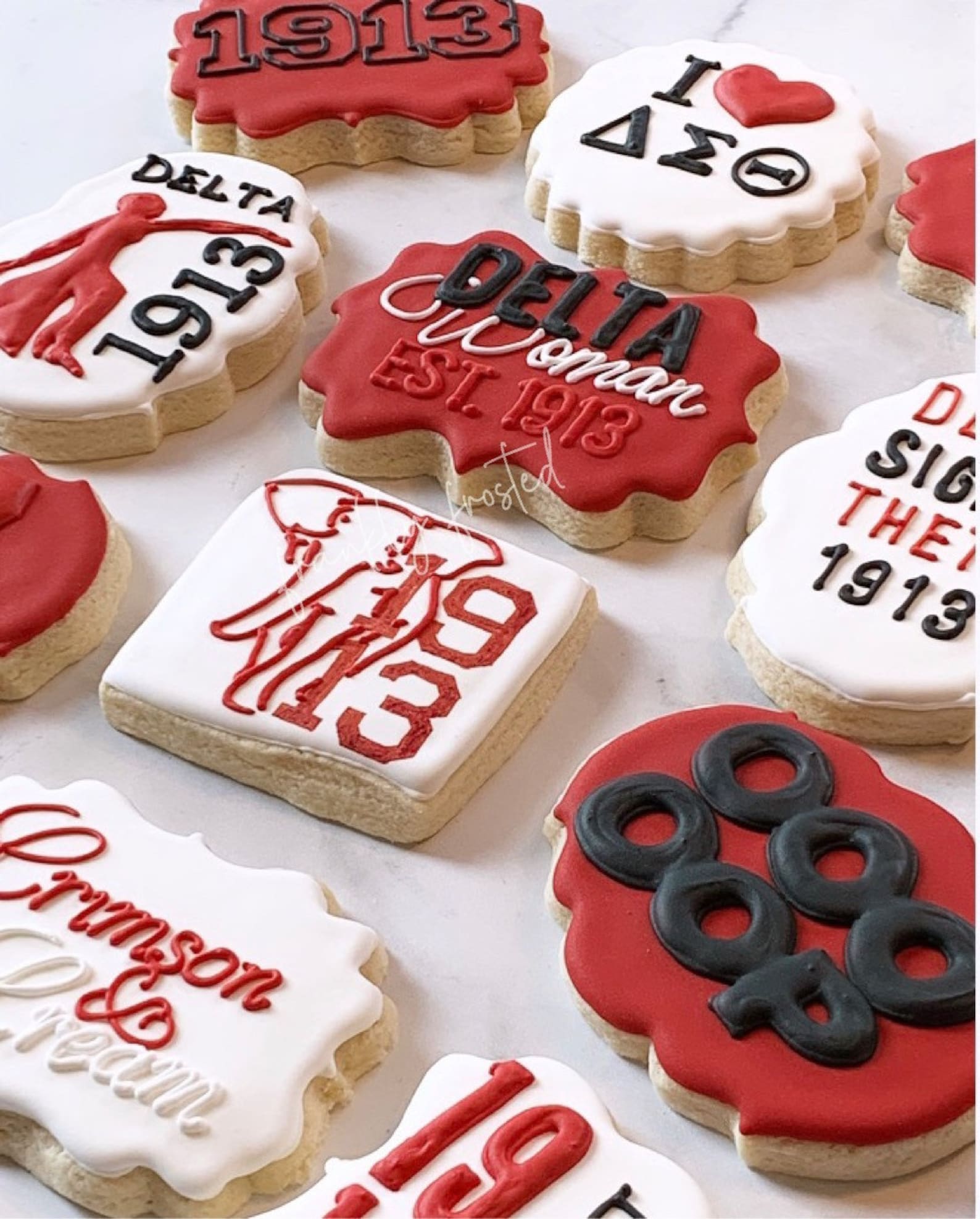 Delta Sigma Theta Greek Cookies - Etsy