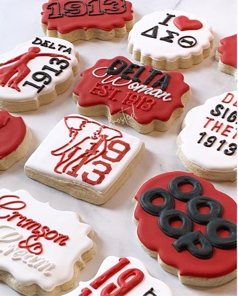 Delta Sigma Theta Greek Cookies - Etsy