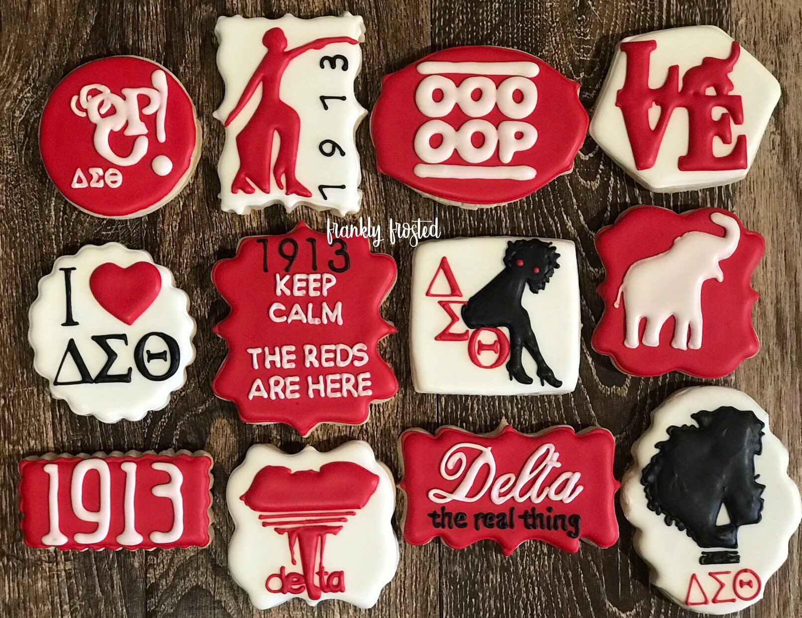 Delta Sigma Theta Greek Cookies - Etsy