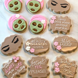 Spa Theme Party Cookies - Etsy