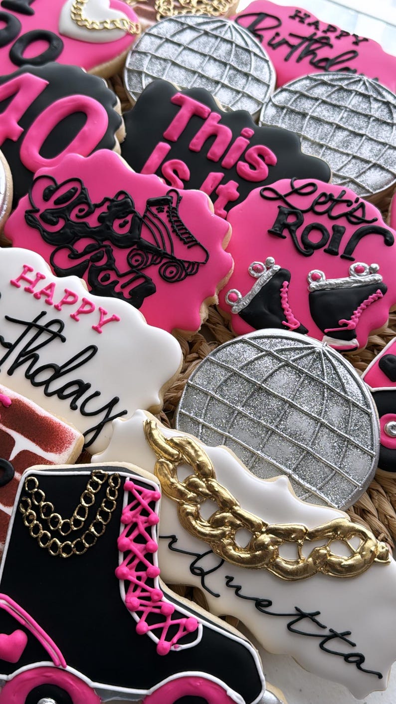 Skate Party Theme Cookies - Etsy