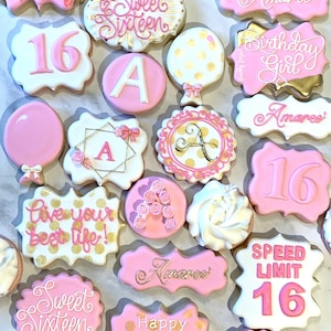 Sweet 16 Cookies - Etsy