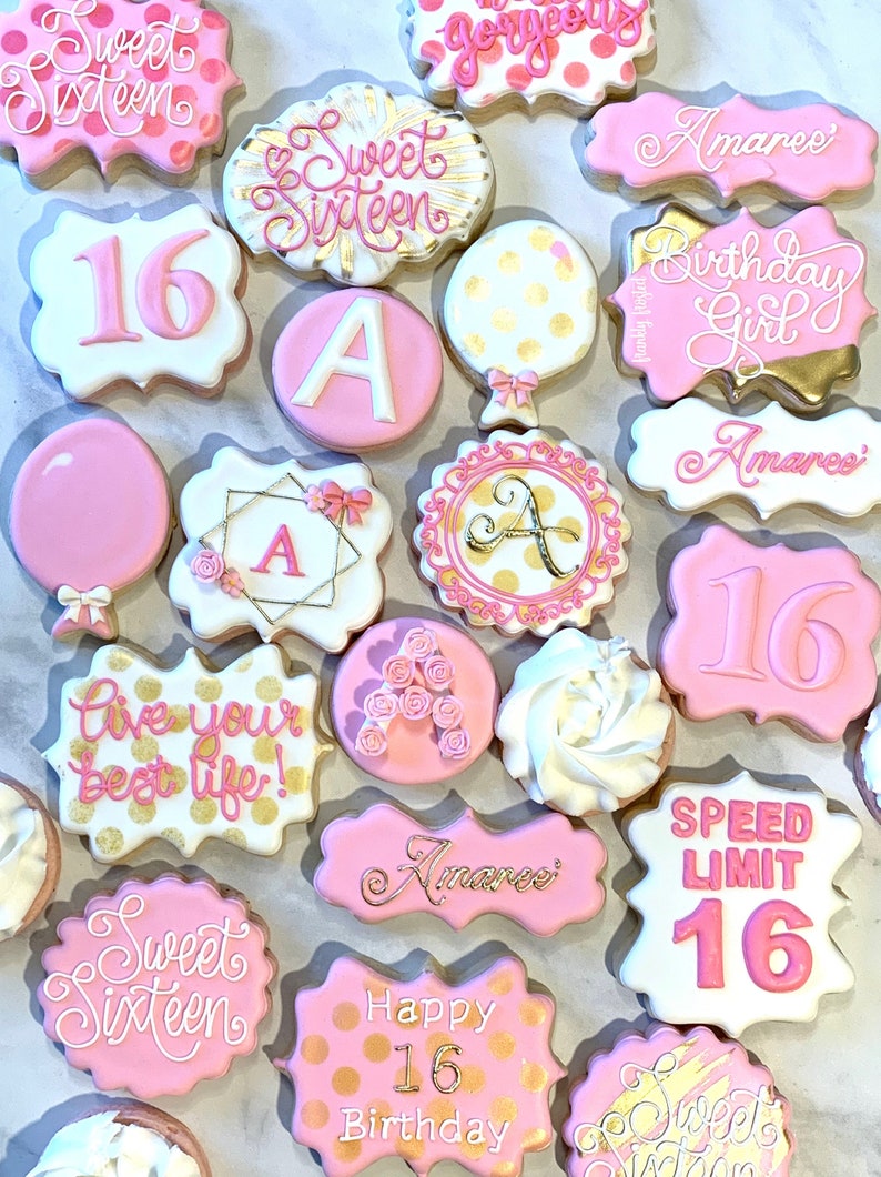 Sweet 16 Cookies | Etsy