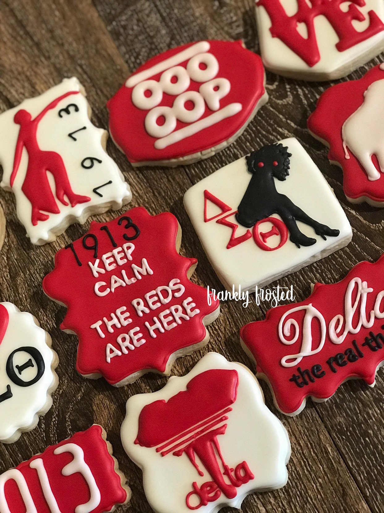 Delta Sigma Theta Greek Cookies - Etsy
