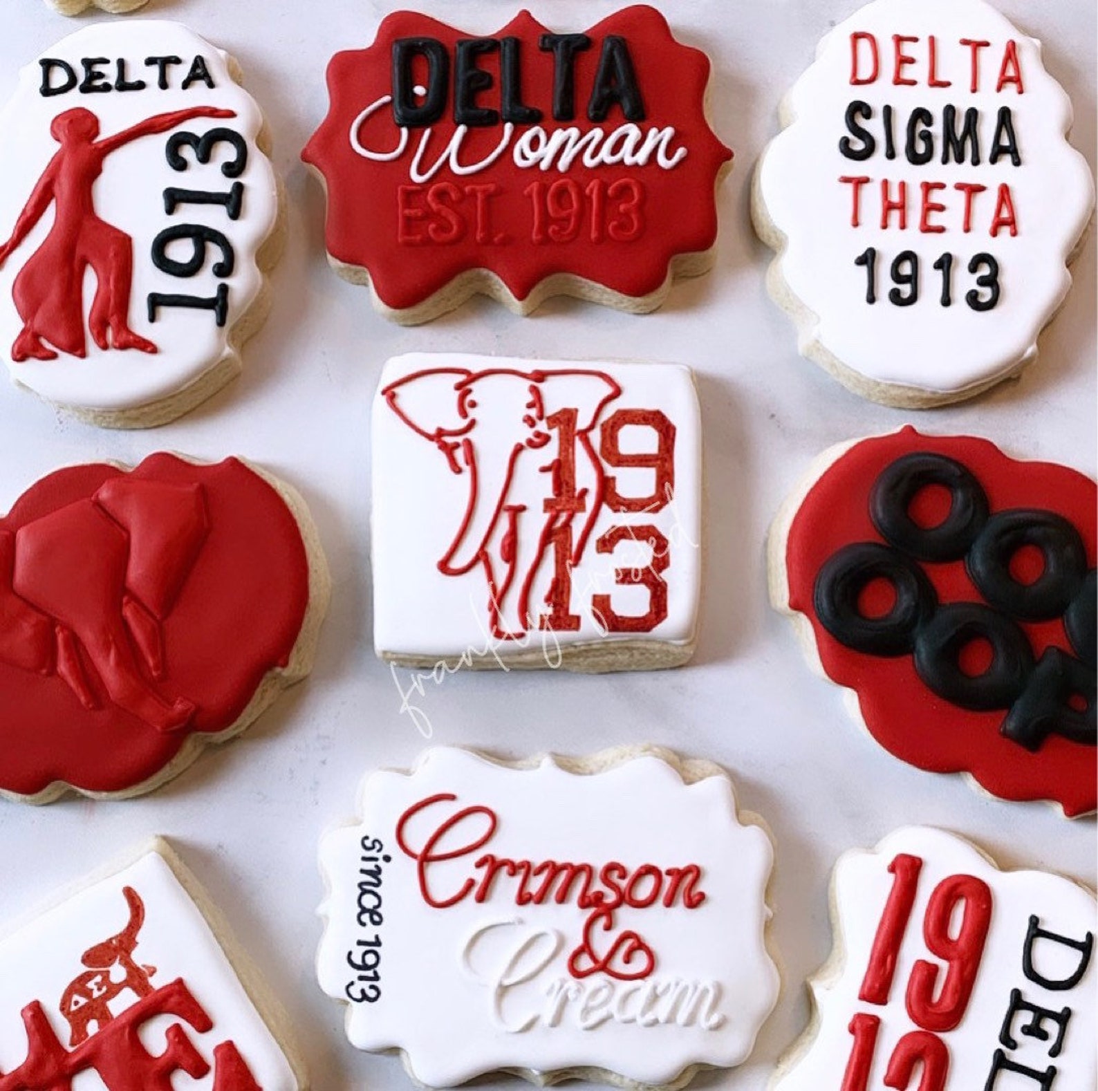Delta Sigma Theta Greek Cookies - Etsy