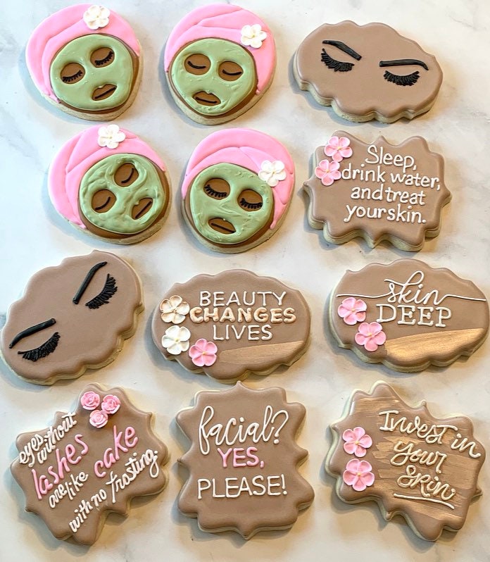 Spa Theme Party Cookies - Etsy