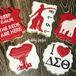 Delta Sigma Theta Greek Cookies - Etsy