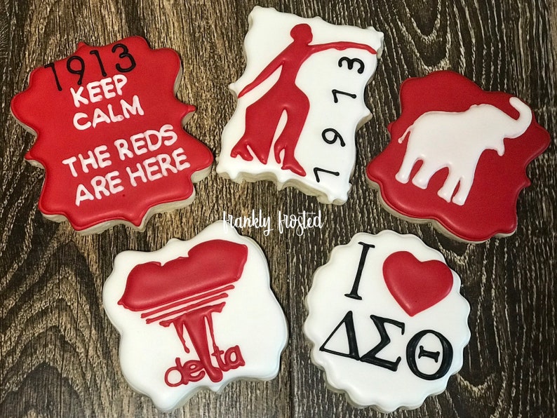 Delta Sigma Theta Greek Cookies - Etsy