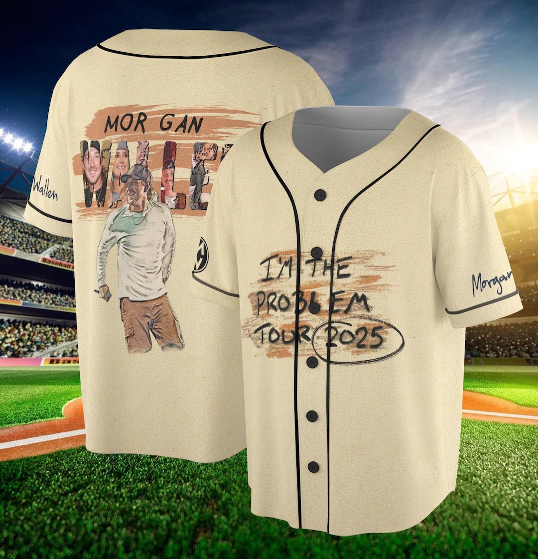 Morgan Western Jersey, Morgan I Am the Problem Tour 2025 Jersey, Cowboy Western Music Concert ...