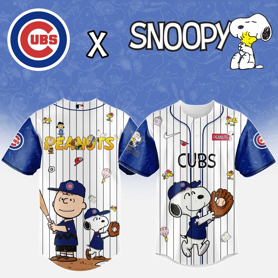 Chicago Cubs Snoopy Special Edition Jersey - Etsy