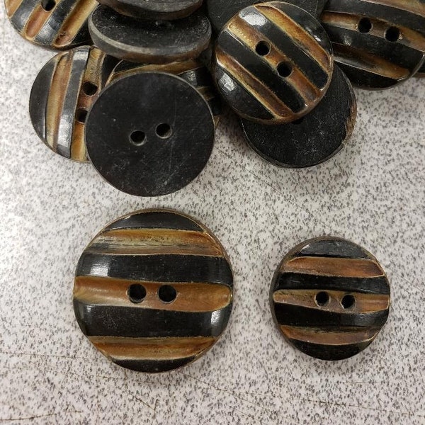 Striped Buttons - Etsy