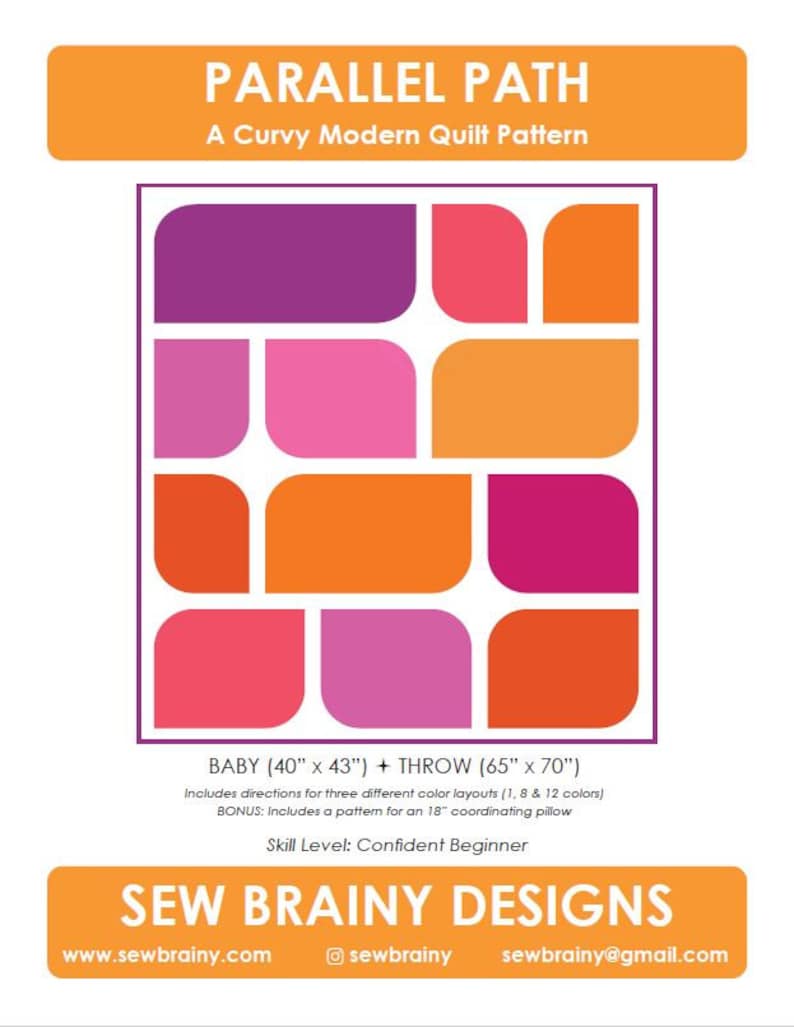 Parallel Path Quilt Pattern (PDF) - Etsy