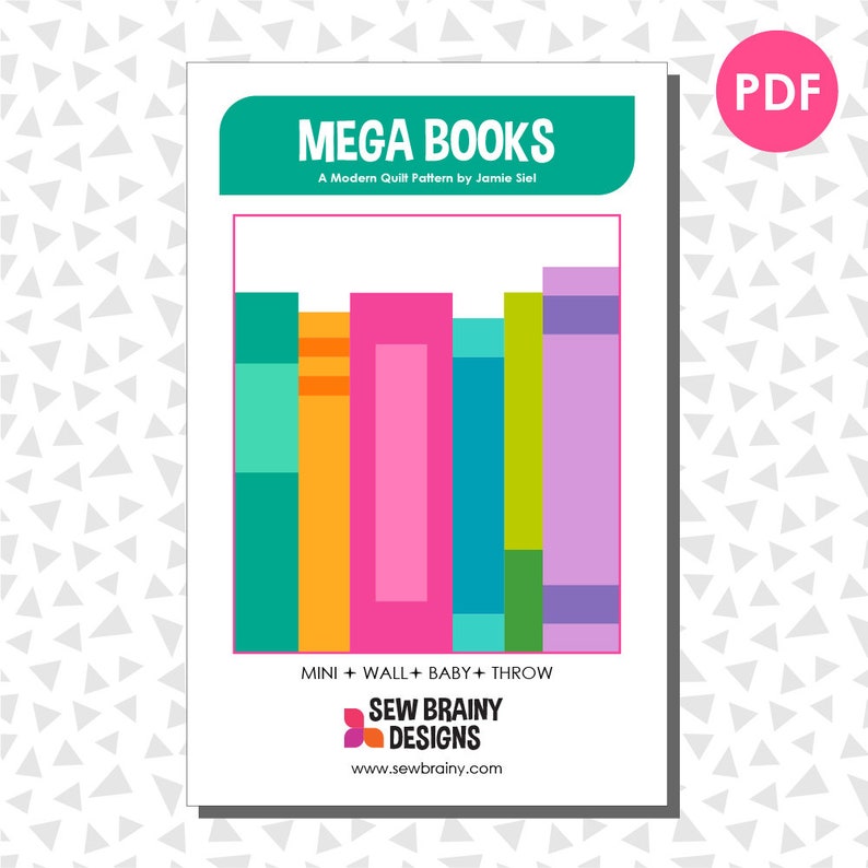Mega Books Quilt Pattern (PDF) - Etsy