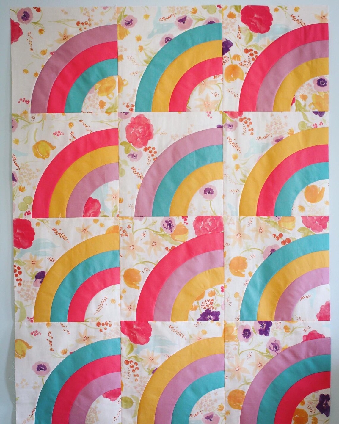 Rainbow Splash Quilt Pattern (PDF) - Etsy