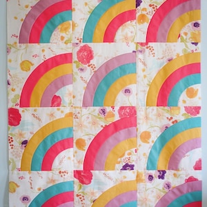 Rainbow Splash Quilt Pattern (PDF) - Etsy