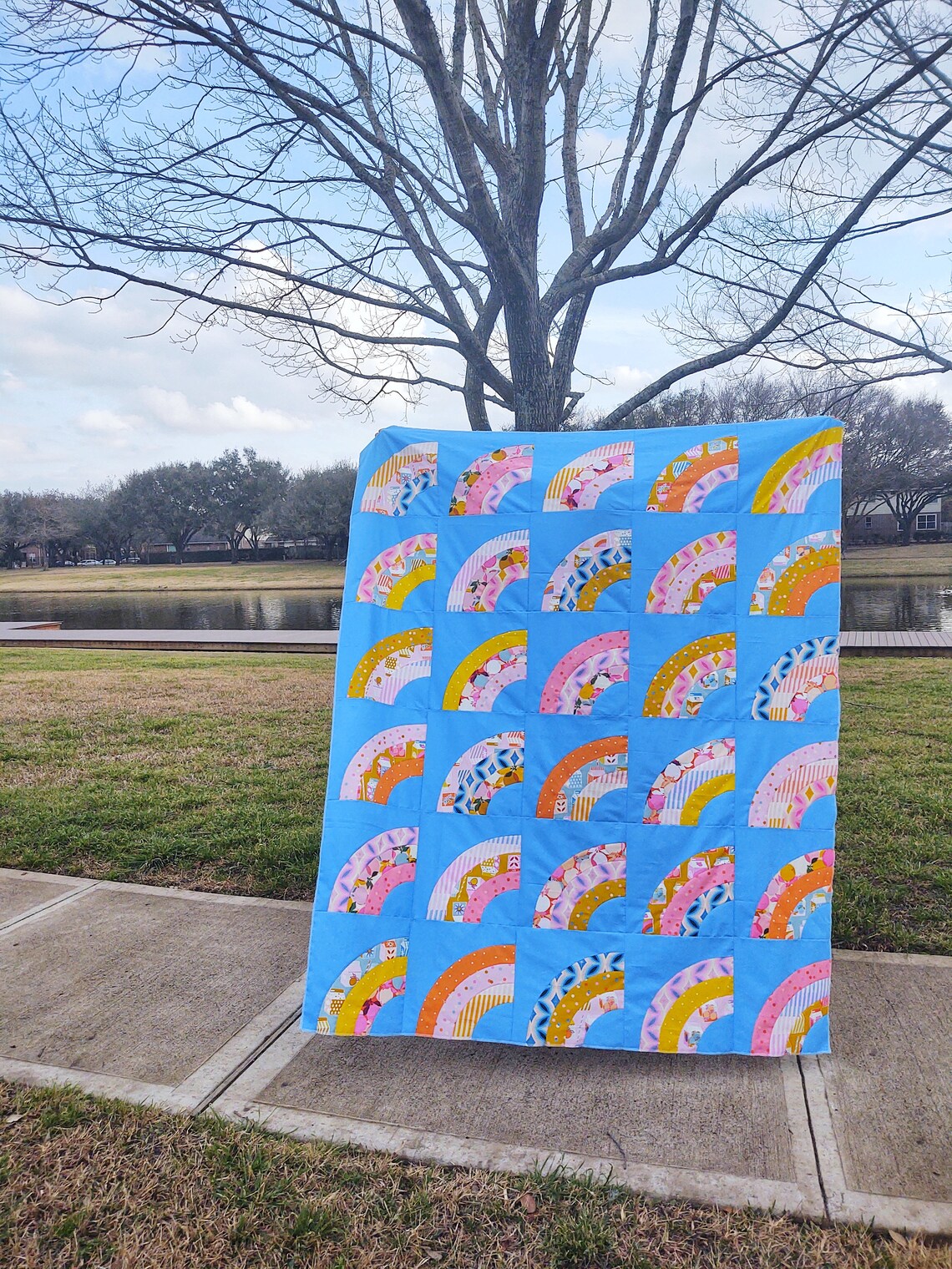 Rainbow Splash Quilt Pattern PDF - Etsy