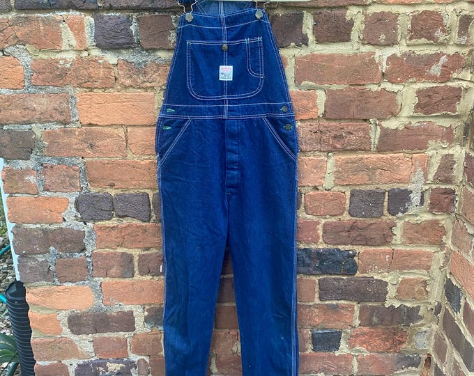1990s Made in USA Classic Pointer Brand Denim Bib Overalls Youth 14 28 ...
