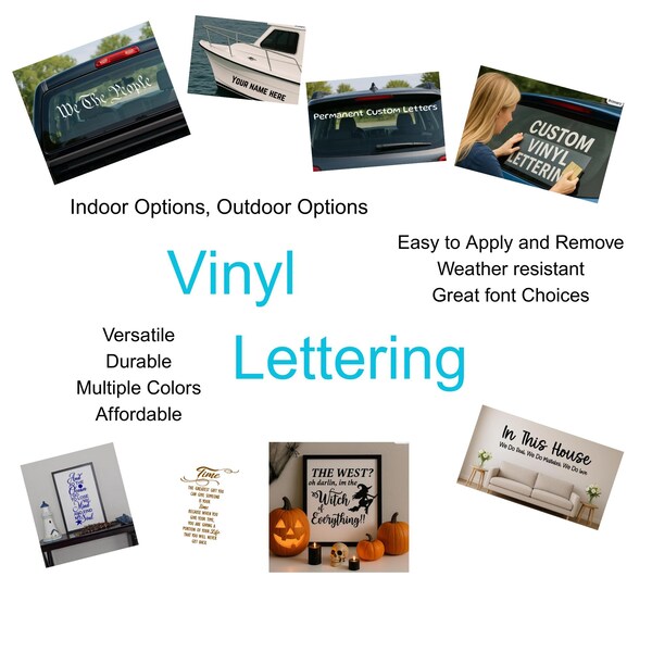 Vinyl Lettering - Etsy