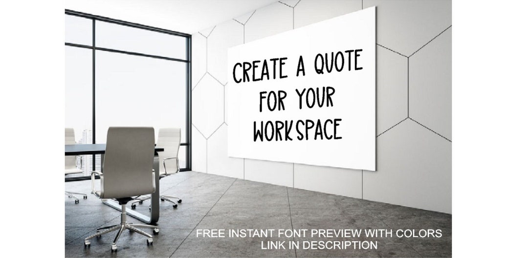 Create A Quote for Your Workspace / Personalized Names / Vinyl ...