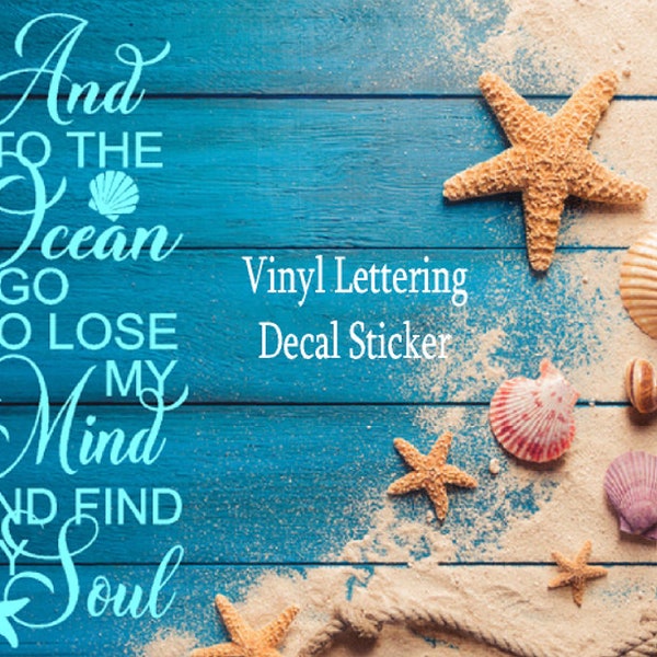 Into the Ocean I Go to Lose My Mind and Find My Soul - Etsy