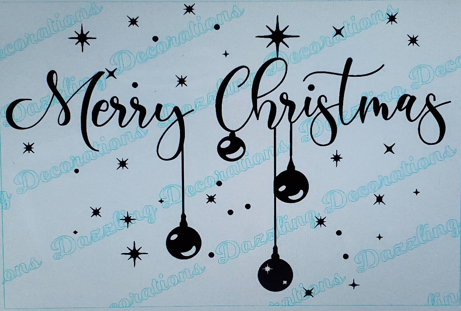 Merry Christmas Vinyl Lettering / Personalized Vinyl Decals / | Etsy