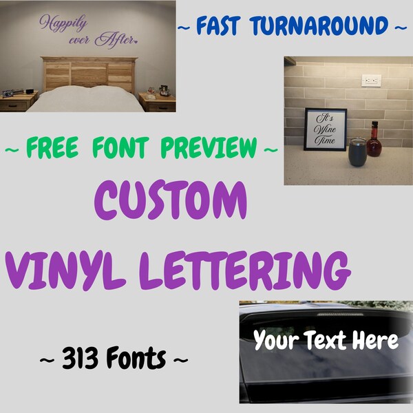 Vinyl Wall Words - Etsy