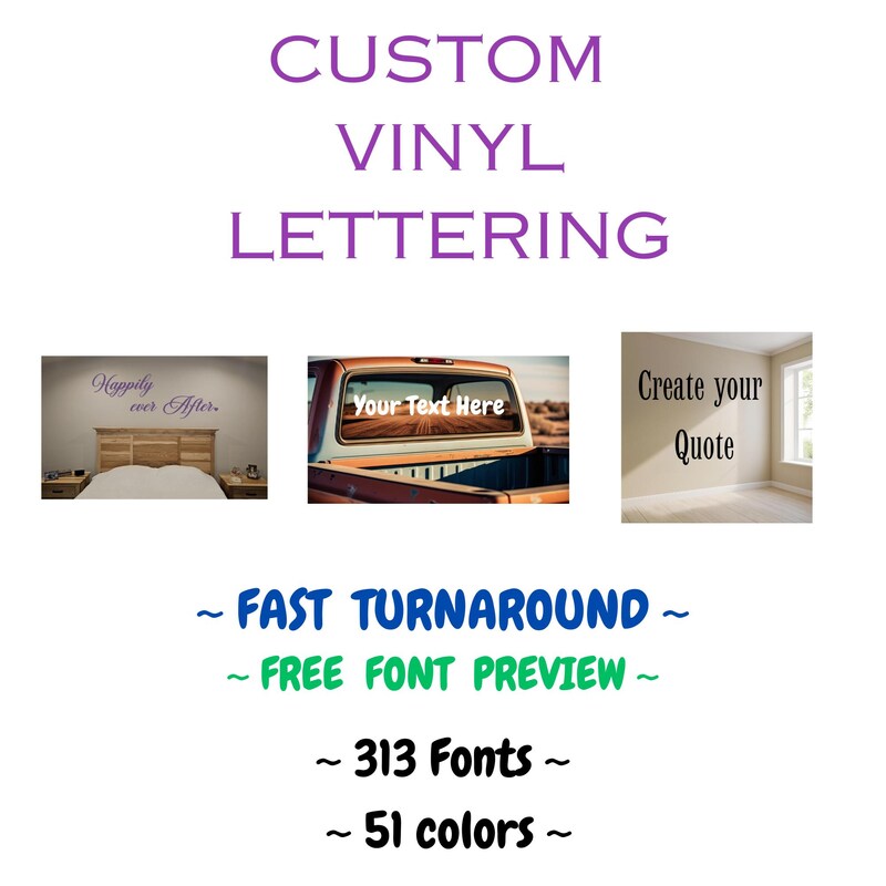 Wall Lettering Decal - Etsy
