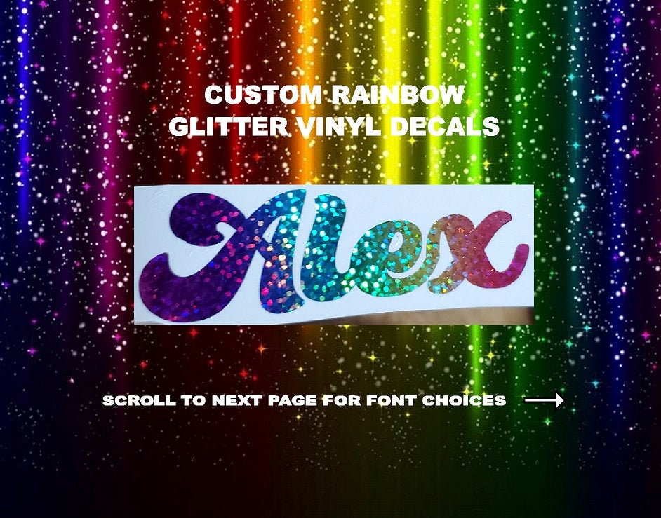 The Name Alex In Glitter