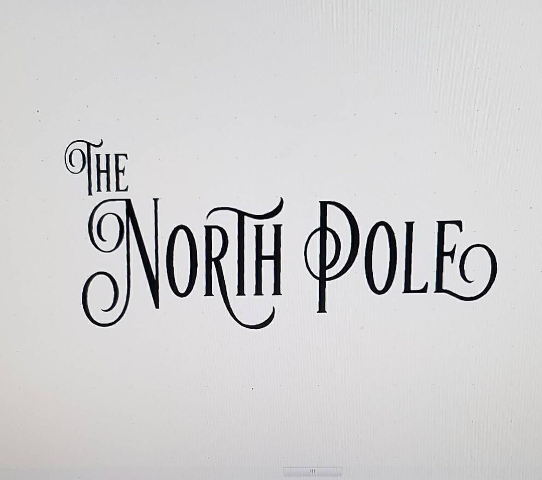 The North Pole / Stickers / North Pole Sign / Santa Stuff / Christmas ...