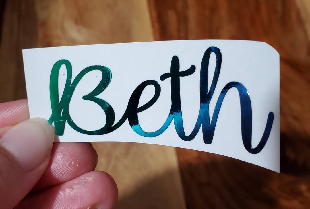 Custom Holographic Mermaid Vinyl Decal - Etsy