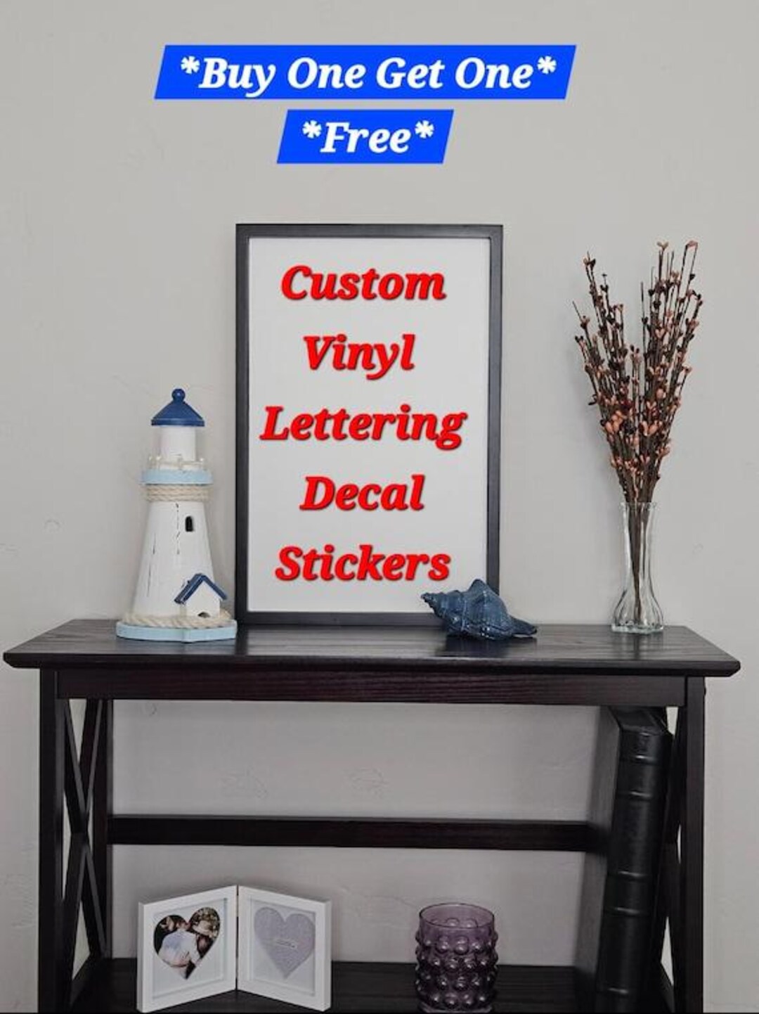 Custom Vinyl Lettering Decals: Personalized Wall Stickers - Etsy
