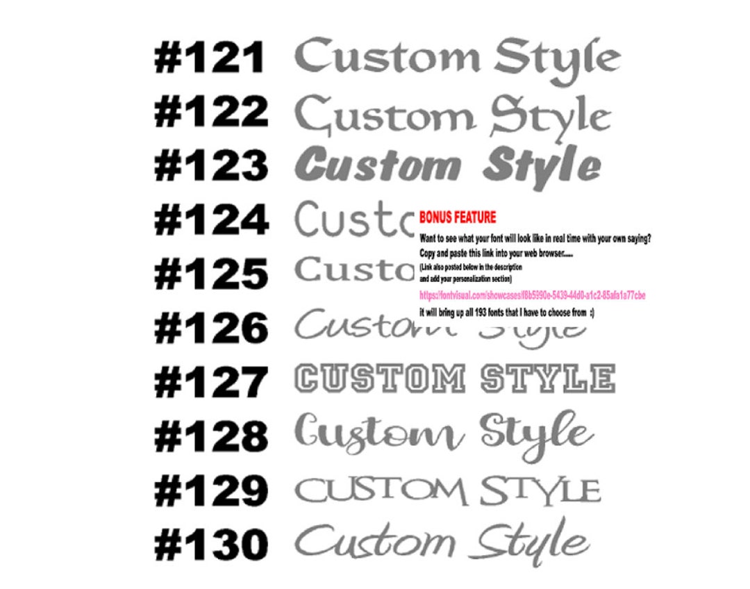 Custom Vinyl Stickers Personalized Names & Wall Quotes Decals Create ...