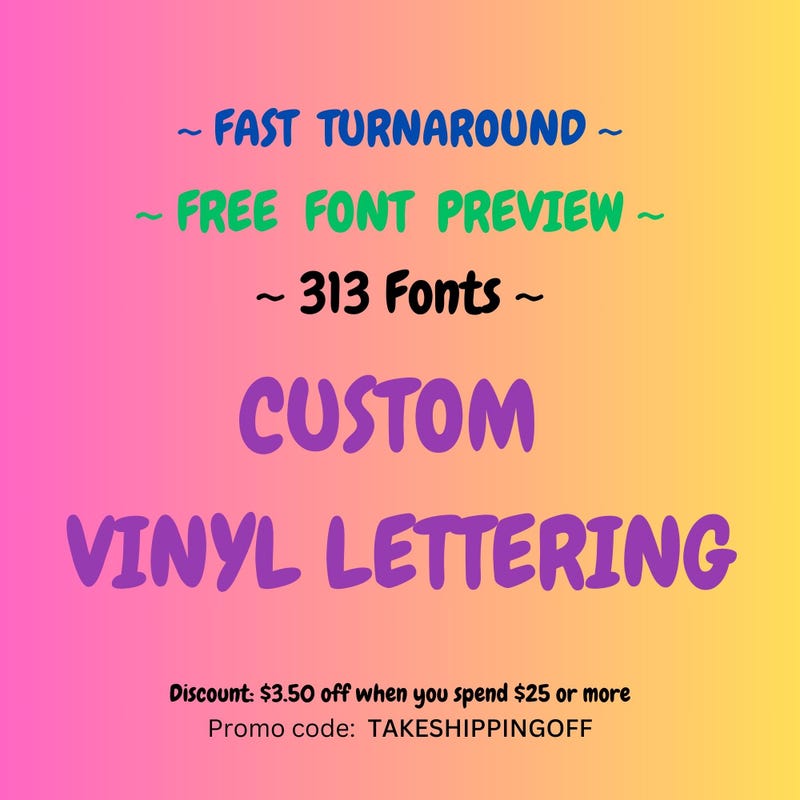 Vinyl Letters - Etsy