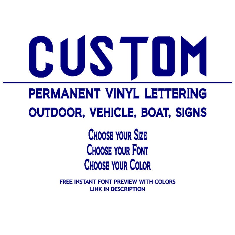Lettering Decal - Etsy