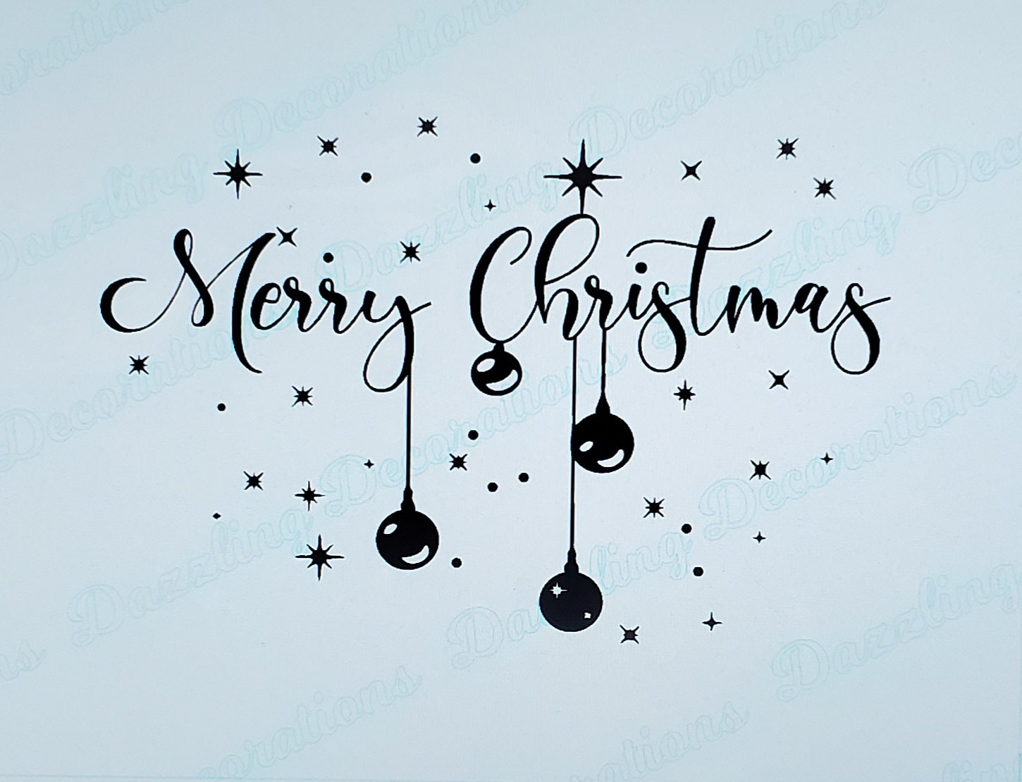 Merry Christmas vinyl lettering / Personalized Vinyl Decals / | Etsy