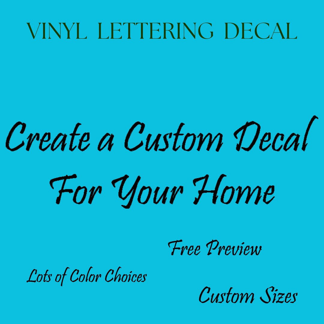 Custom Vinyl Stickers: New Colors & Fonts, Personalized Name Decals ...