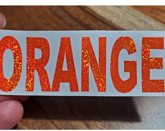 Orange Glitter Vinyl - Etsy
