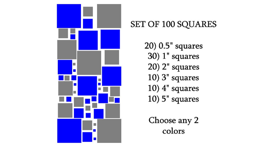 Squares Sheets / Vinyl Lettering / Diy Lettering / Personal Stickers ...