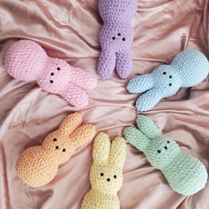 Easter Peeps ~ Crochet Plush Bunny Peep ~ Handmade Easter Bunny ...