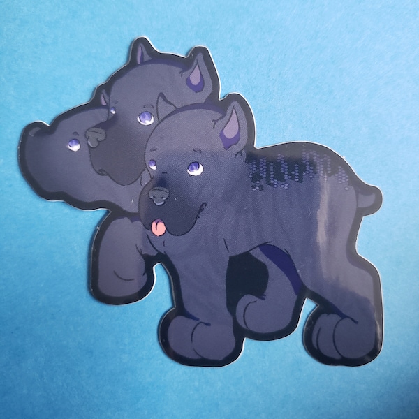 Fluffy the Cerberus Puppy - Etsy