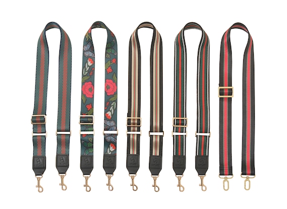 Stripe Green and Red Line Stripe Purse Crossbody Handbag Strap - Etsy