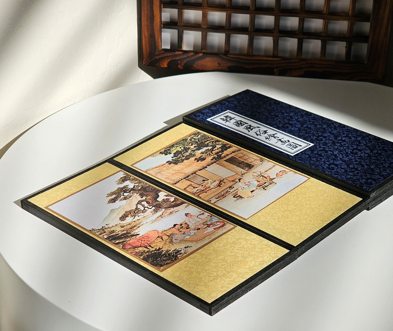 Korean Traditional Picture Folding Screen Folk Art Screen, Decorative ...