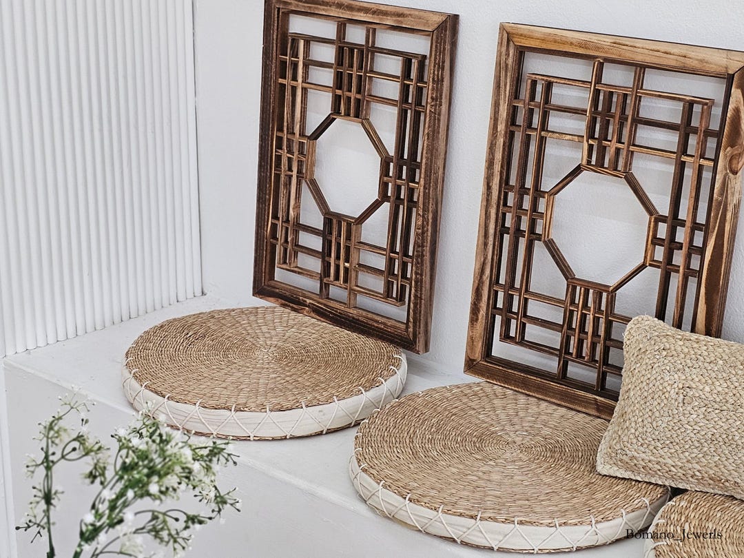 Limited Edition Hanok Korean Wooden Asian Wall Deco Art Crafted Window ...