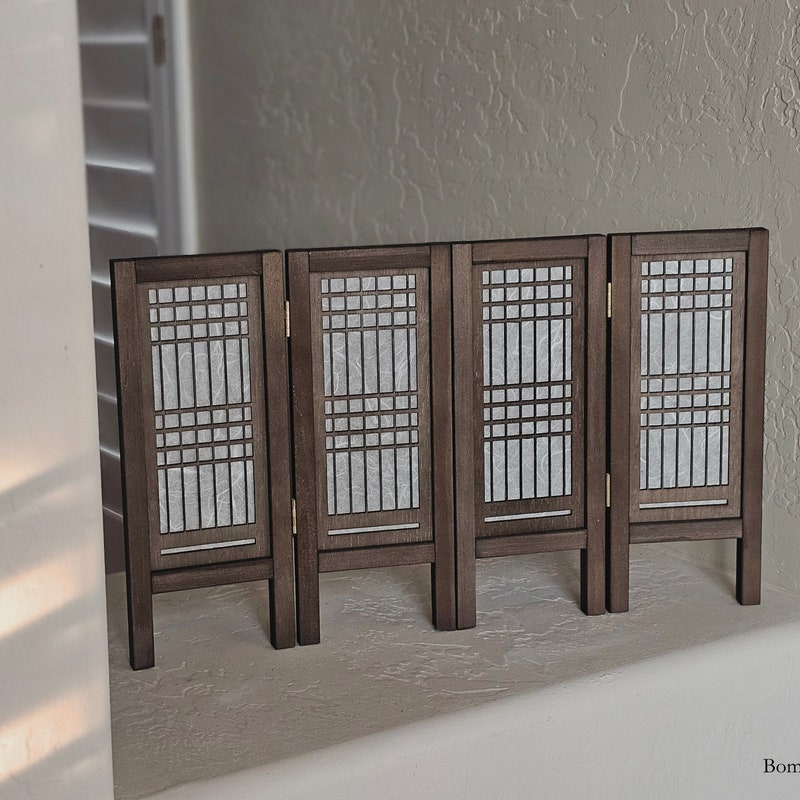 Wooden Screen Divider Asian - Etsy