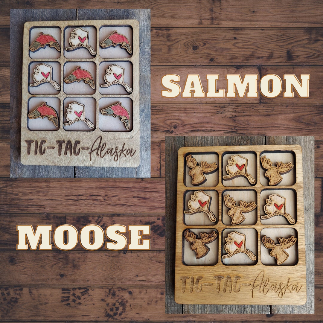 ALASKA Tic Tac Toe Game Teacher Gift Stocking Stuffer - Etsy