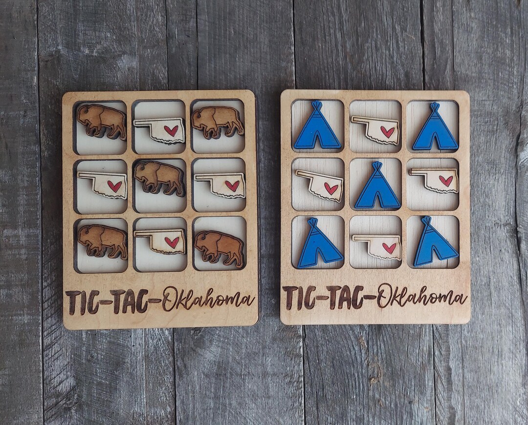 OKLAHOMA Tic Tac Toe Teacher Gift Stocking Stuffer - Etsy