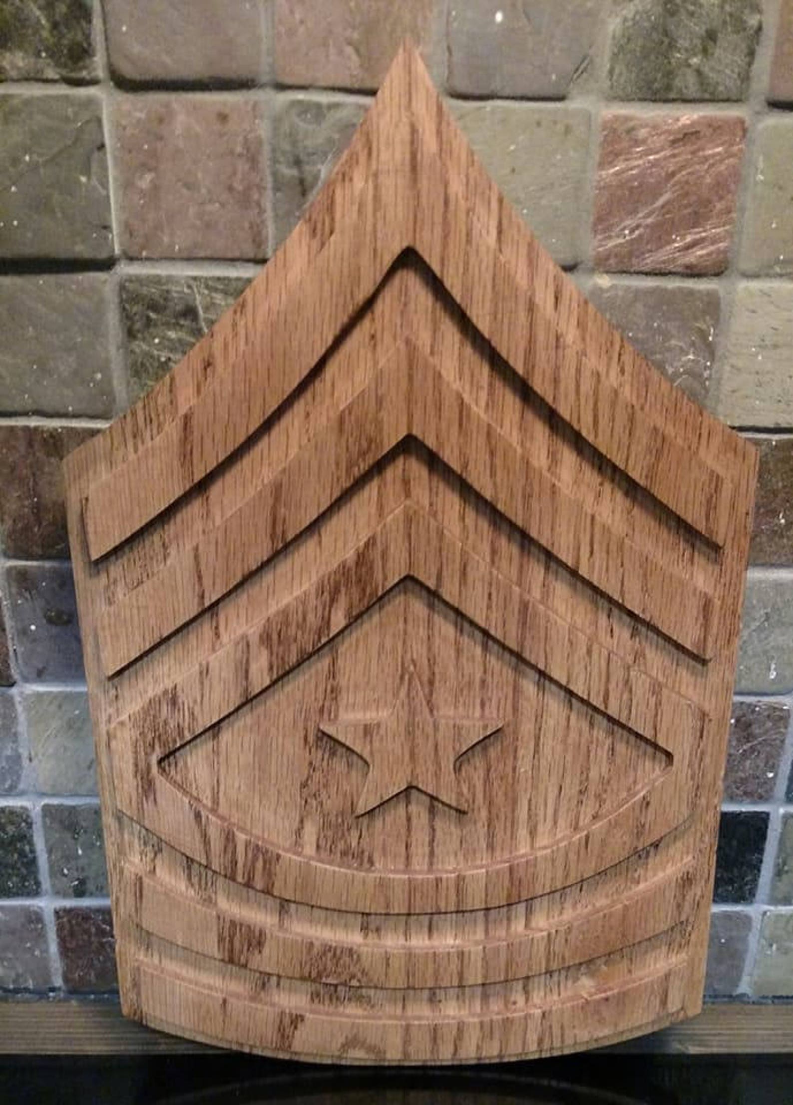 ARMY E9 Rank Plaque Sergeant Major Wooden Military Army Promotion ...