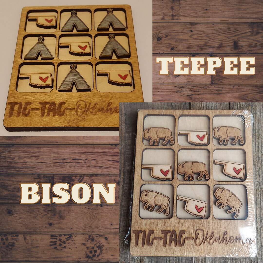 OKLAHOMA Tic Tac Toe Teacher Gift Stocking Stuffer - Etsy