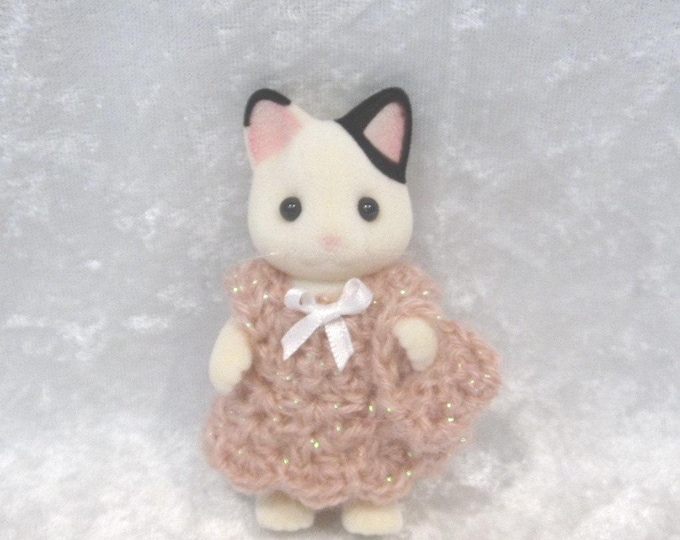 Calico Critter MOTHER Handmade Crochet Doll Clothes, Crochet Outfit ...
