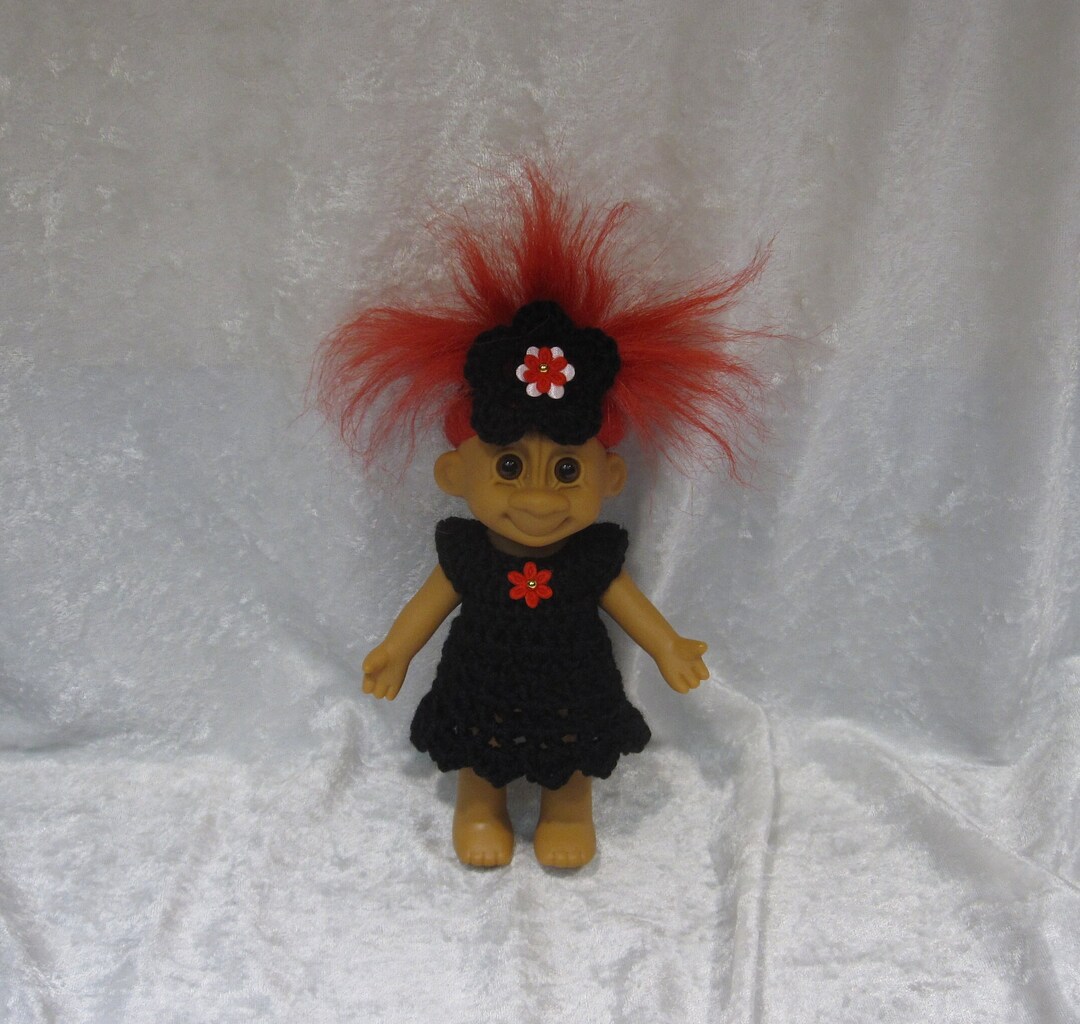 Made to Fit Your 7" TRACEY TROLL Doll, Handmade Outfit ~ Crochet Dress ...